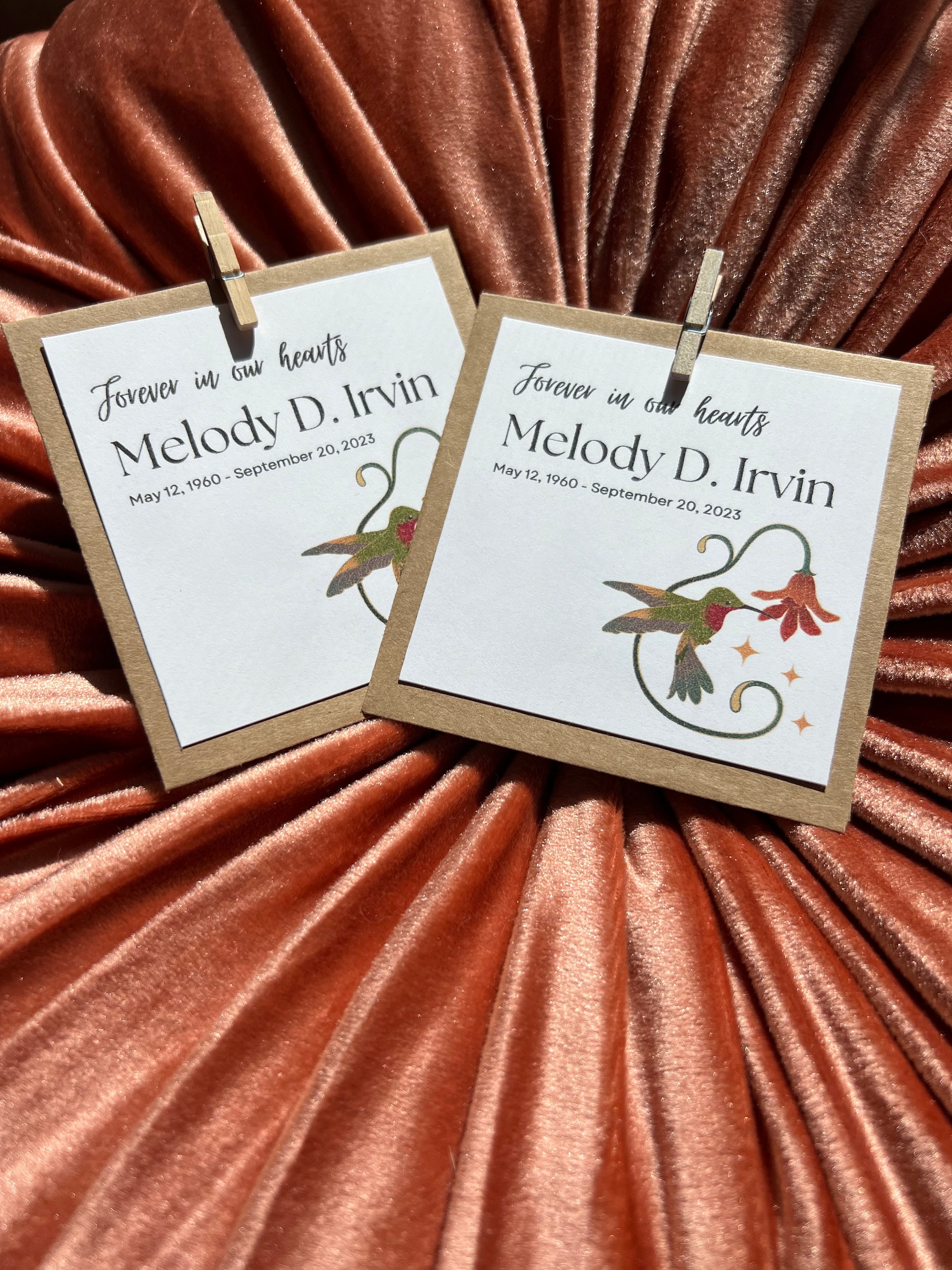 Memorial Seed Packet Favor, Celebration of Life, Custom, Personalized ...