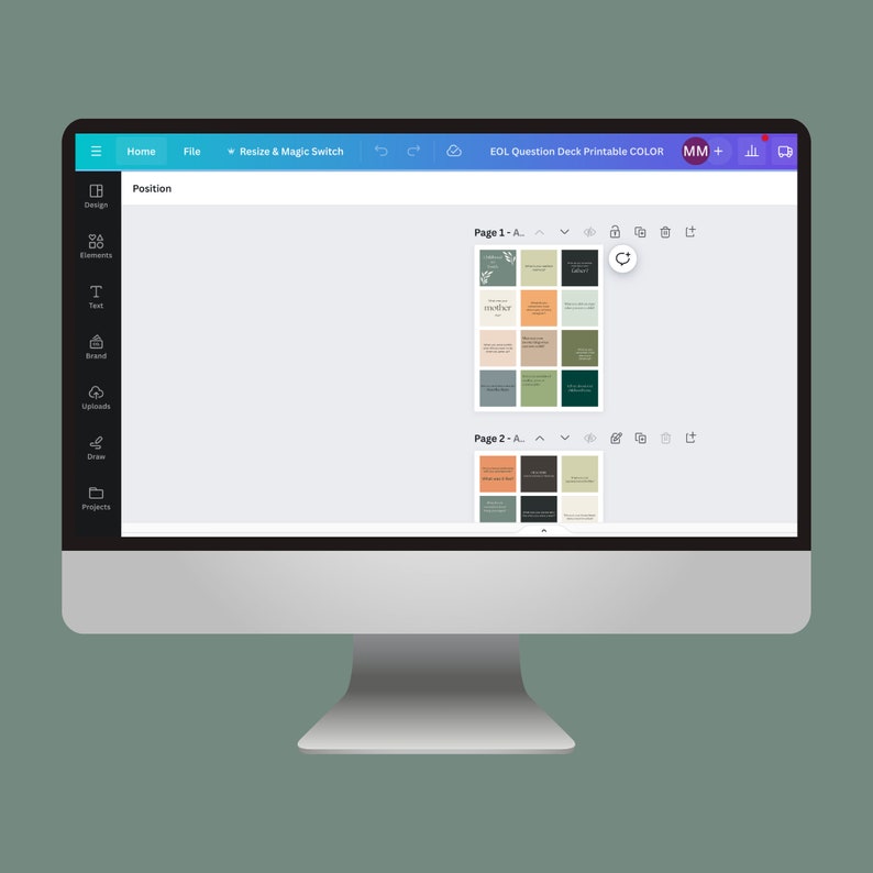 End of Life Question Deck, Questions for a Peaceful Transition, Legacy ...