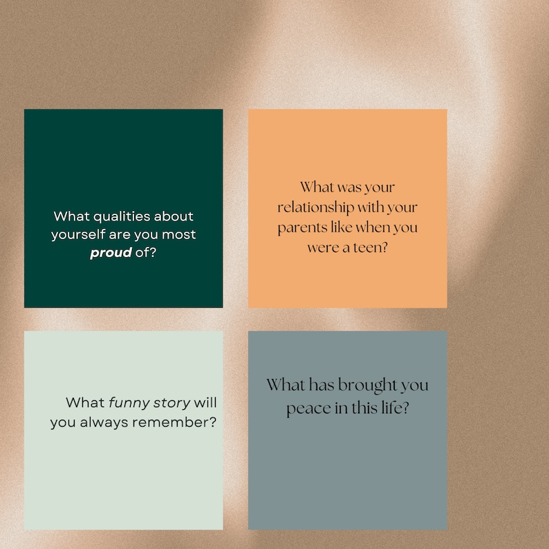 End of Life Question Deck, Questions for a Peaceful Transition, Legacy ...