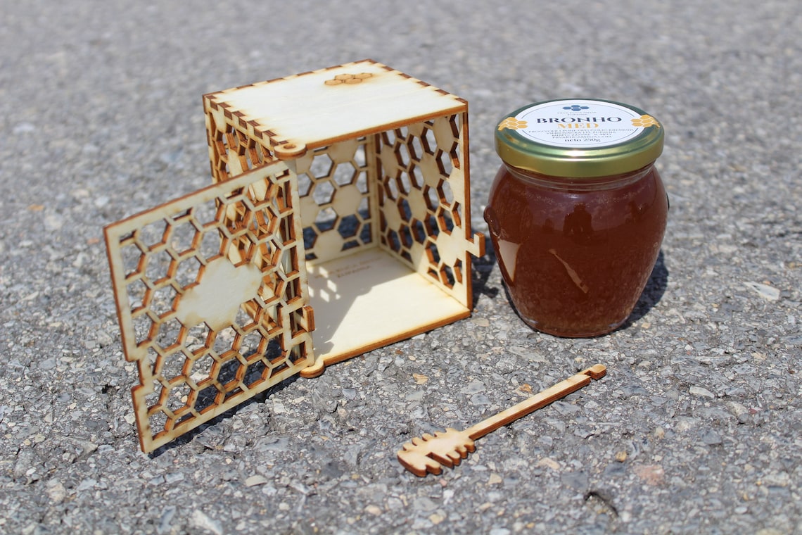 Laser Cut Decorative Honey Wooden Box 250 G, Gift Box | SVG DXF PDF ...