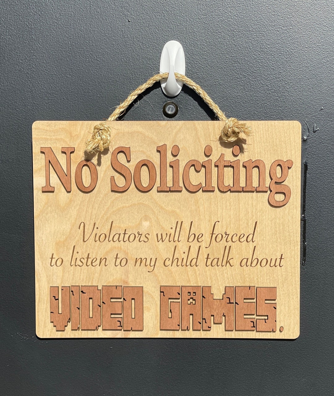 No Soliciting Video Games Sign - Etsy