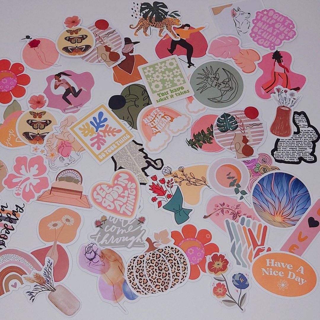 Boho Sticker Set /sticker Set of 10,20 or 30 Mixed Stickers/labels ...