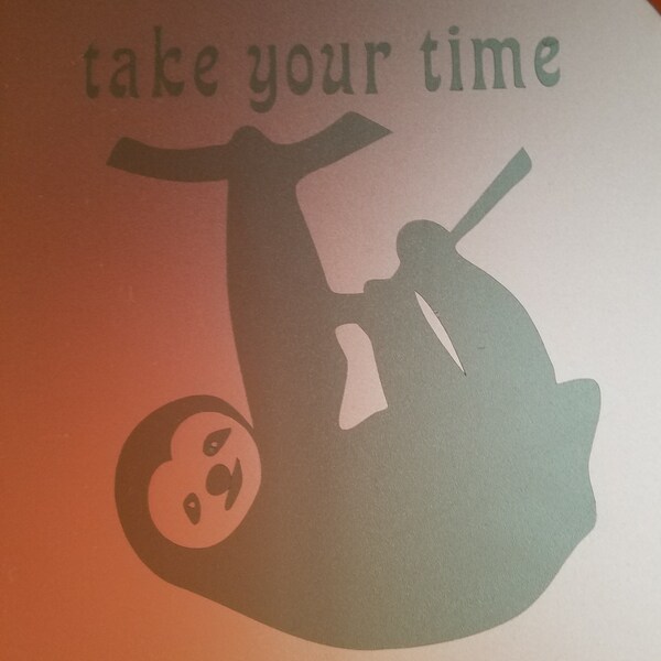 Sloth Vinyl Decal - Etsy