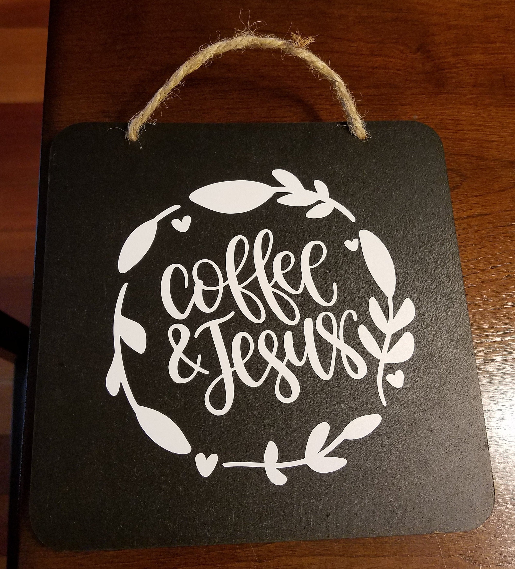 Coffee and Jesus Chalkboard Sign - Etsy