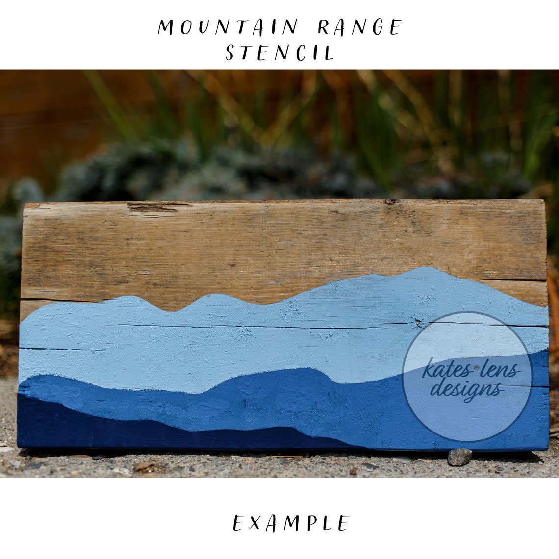 Layered Mountain Range SVG Stencil | Cut File | Png | Vector | Jpg | Ai ...