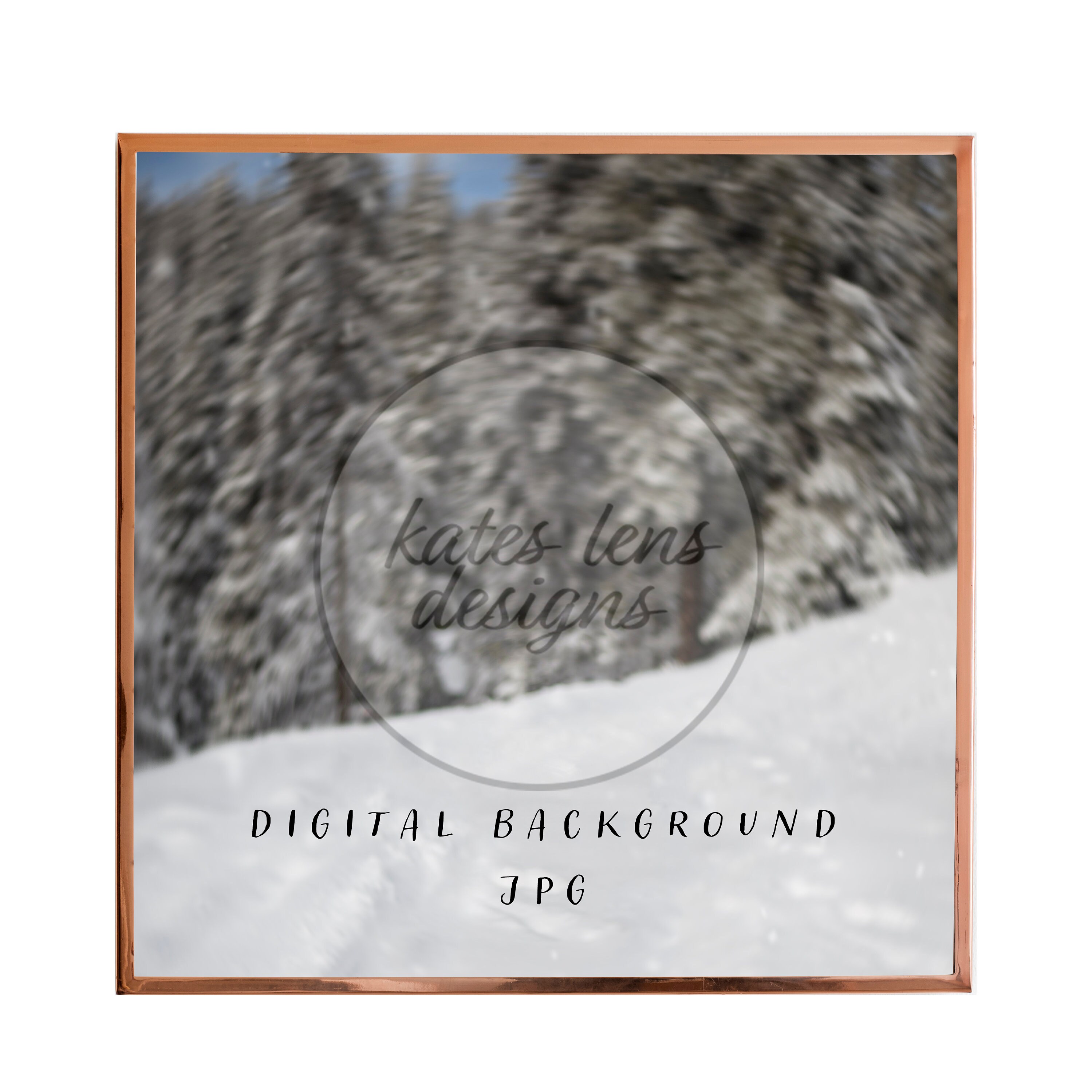 Digital Winter Wonderland Backdrop Snow / Forest / Woodland - Etsy