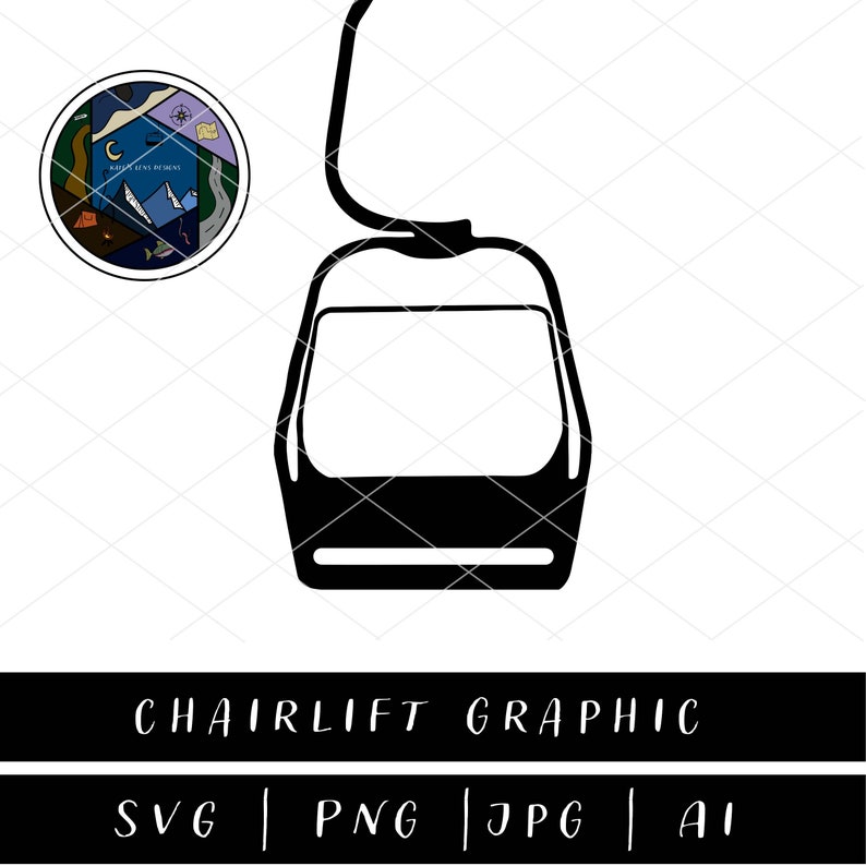 Basic Chairlift # 2 | Ski SVG | Mountain Life | Svg, Ai, Png, Jpg ...
