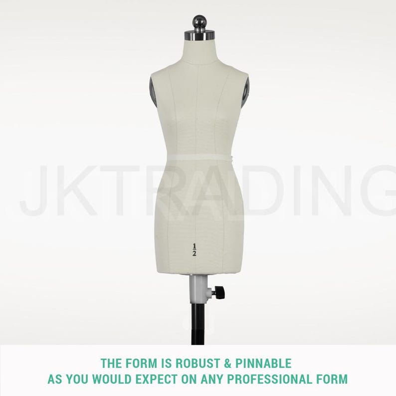 Jkcrafts Half Scale Professional Female 1/2 Body Dress Form of SZ 10 ...