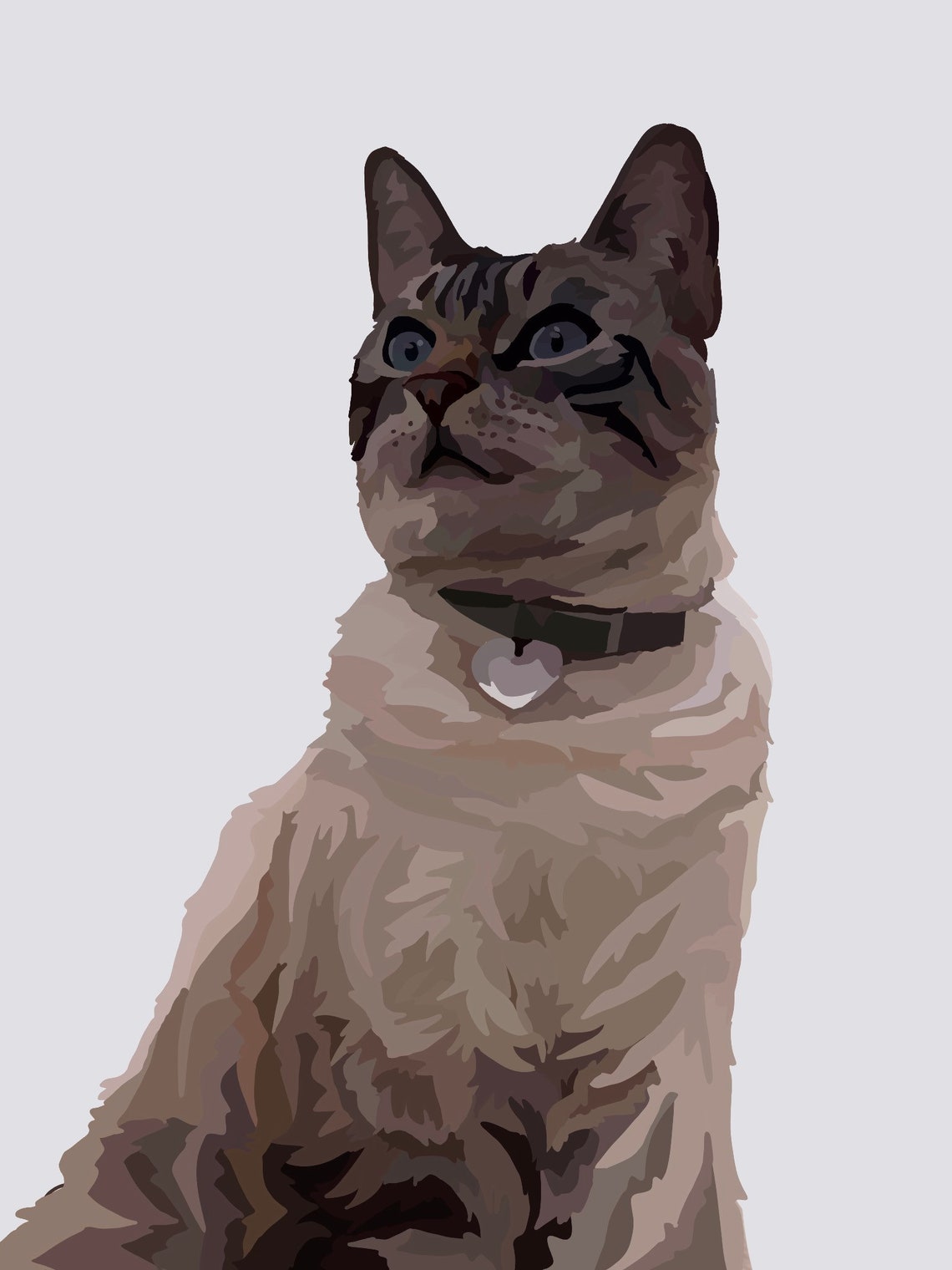 Custom DIGITAL Cartoon Pet Portrait Personalized Animal | Etsy