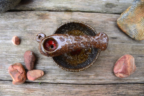 keramik Pfeife fajka ceramiczna. ceremonial pipe Unique ceramic pipe ...