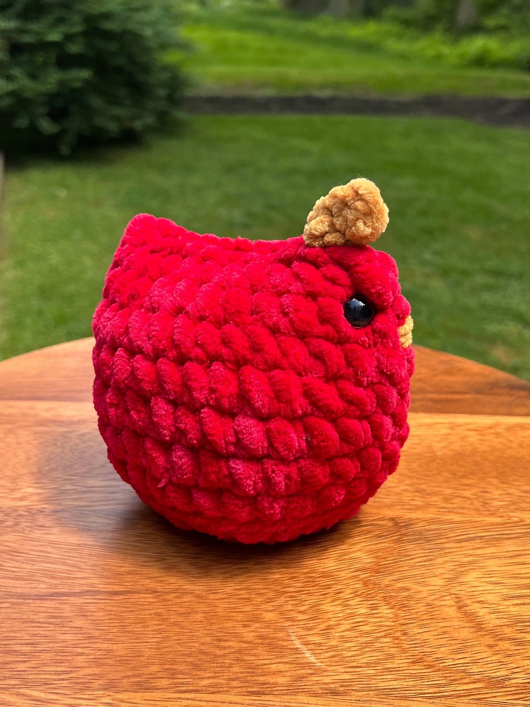 Red Rooster Crochet Stuffed Animal - Etsy