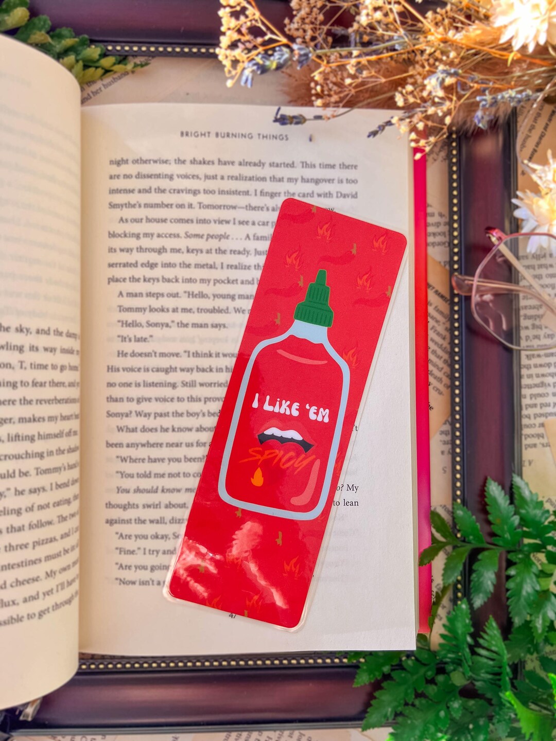 Spicy Bookmark, Laminated Printed Bookmark, - Etsy