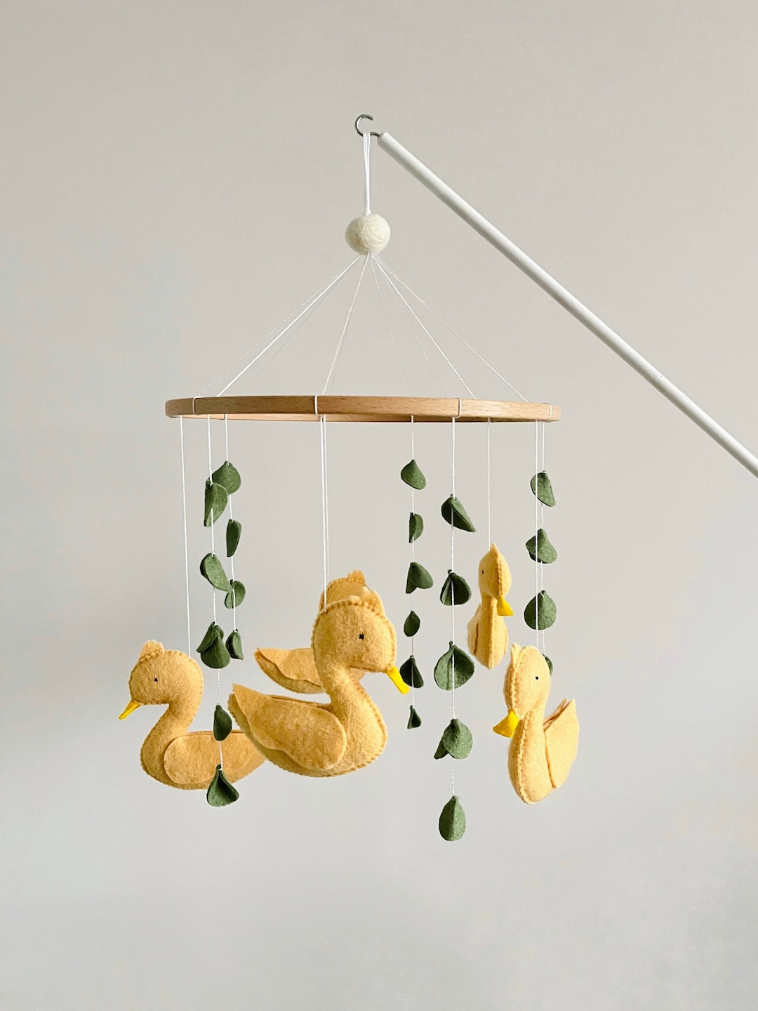 Duck Nursery Mobile Leaves Birds Mobile Farmhouse Nursery Decor Country ...