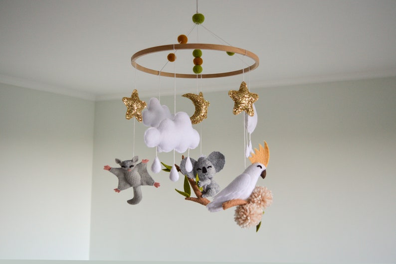 Baby Mobile With Australian Animals Nursery Mobile Koala - Etsy