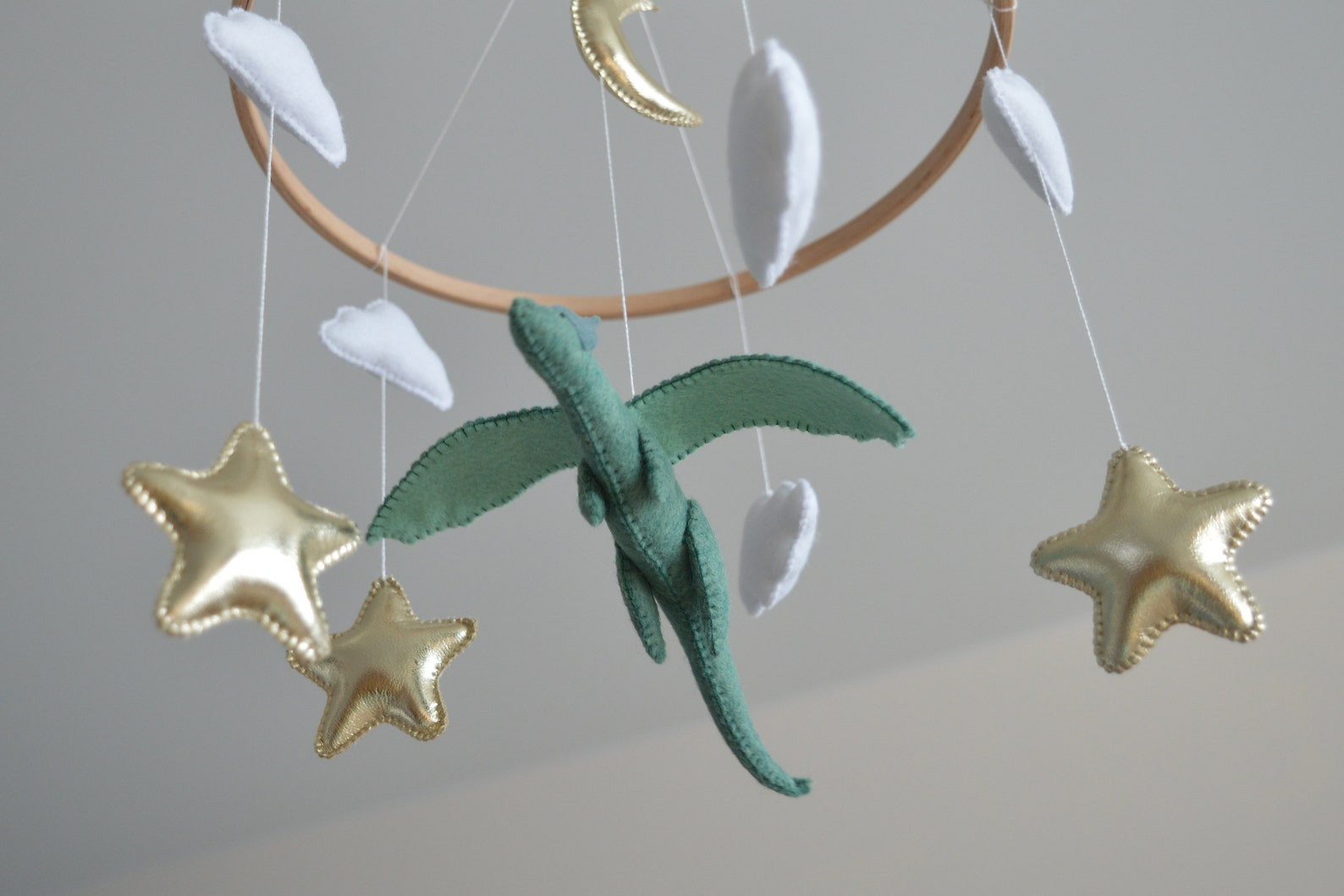 Dragon Mobile for Nursery Fantasy Nursery Decor Felt Dragon on - Etsy