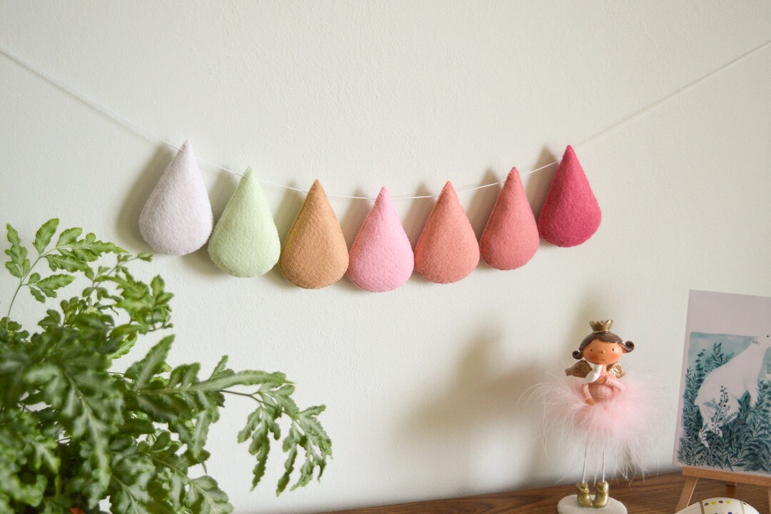 Baby Shower Gift Girl Girl Nursery Garland Drop Garland for - Etsy