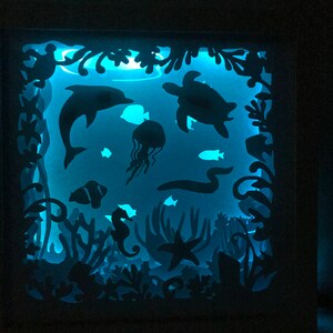 Lighted Shadowbox Nightlight Light Box Shadow Box - Etsy