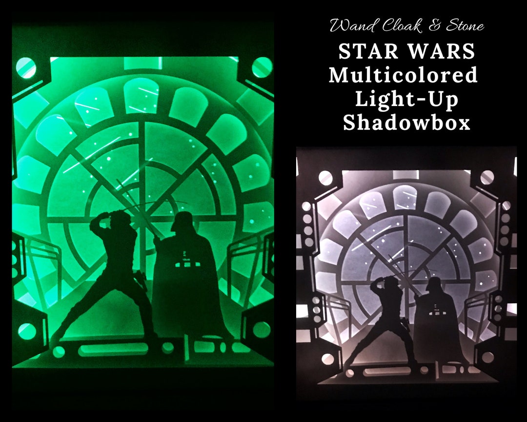 Lighted Shadowbox | Nightlight | Light Box | Shadow Box | Layered Paper ...