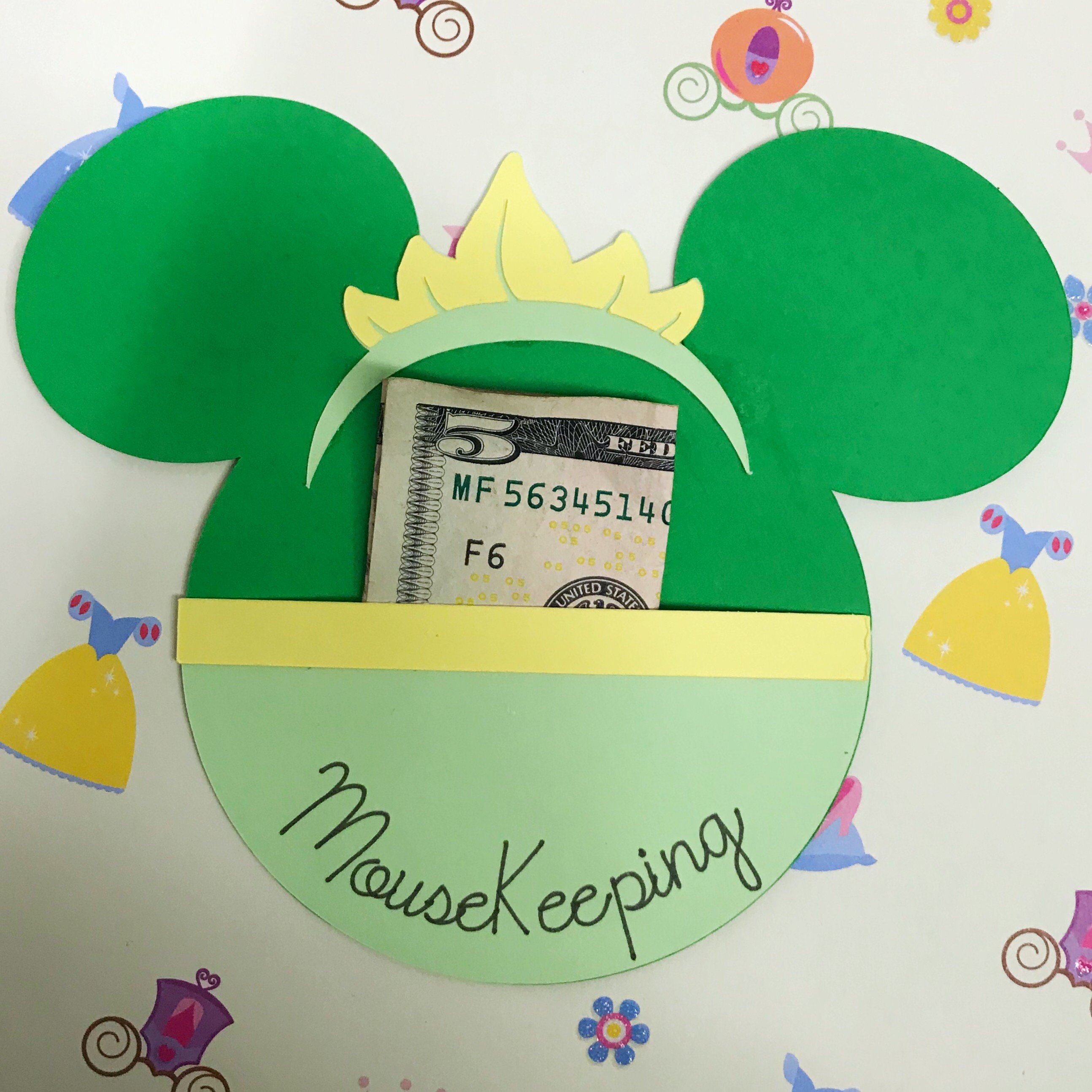 Mousekeeping Envelopes Disney Princess designs Money Tip | Etsy