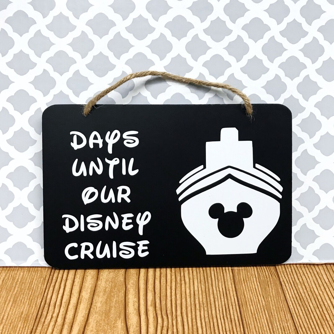 Disney Chalkboard Countdown Sign | Days Until Disney Cruise | Disney ...