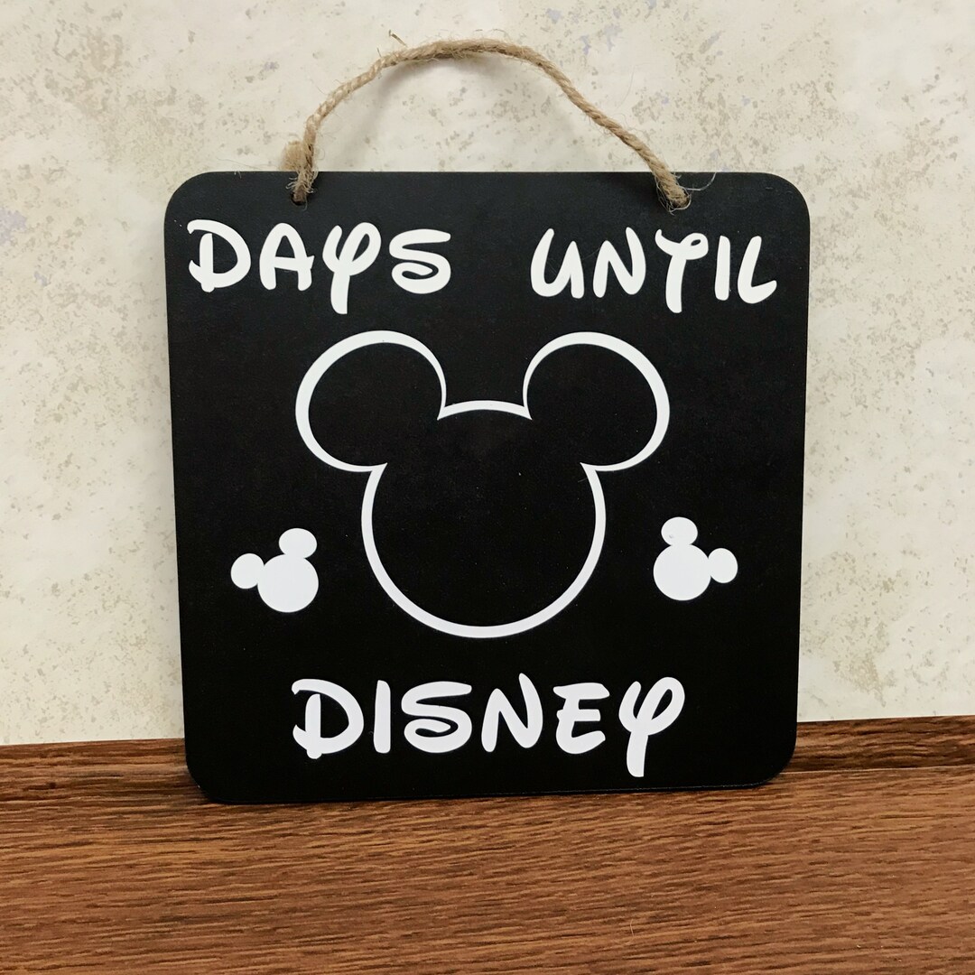 Disney Chalkboard Countdown Sign | Days Until Disney | Disney Decor ...