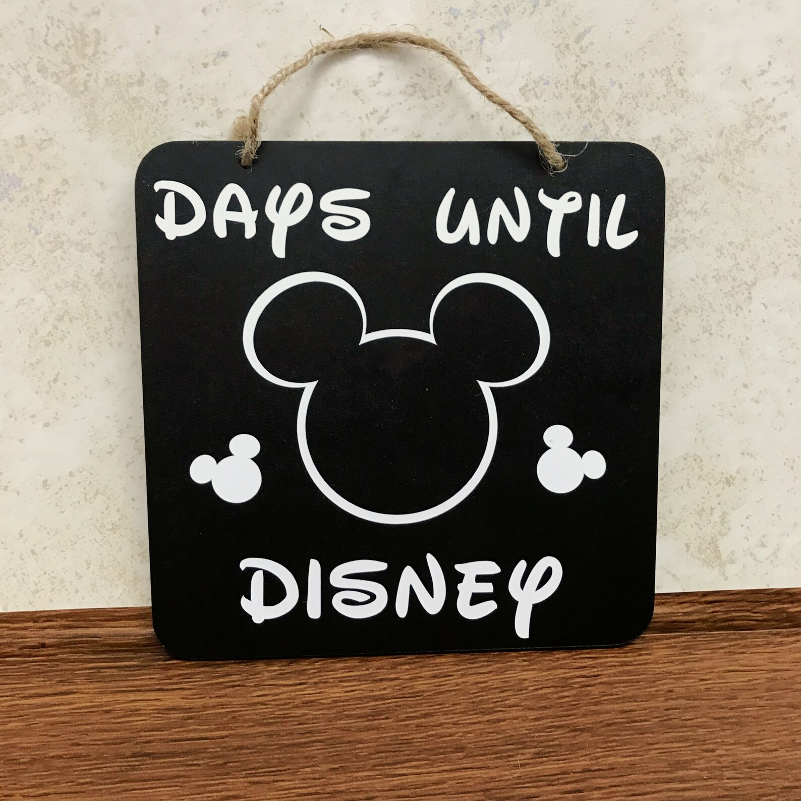 Disney Chalkboard Countdown Sign Days Until Disney Disney - Etsy