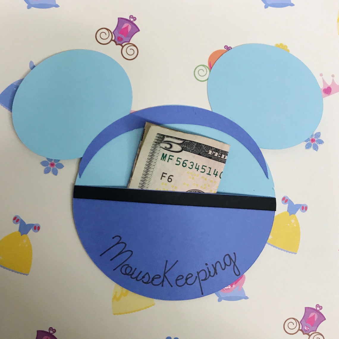 Mousekeeping Envelopes Disney Princess designs Money Tip | Etsy