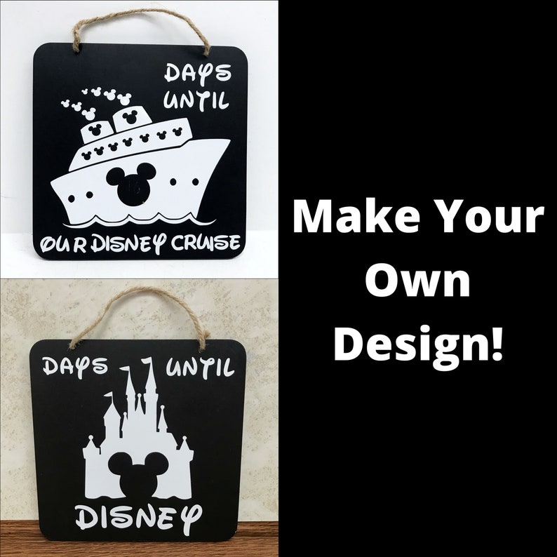 Disney Chalkboard Countdown Sign Days Until Disney Disney - Etsy