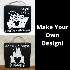 Disney Chalkboard Countdown Sign | Days Until Disney | Disney Decor ...