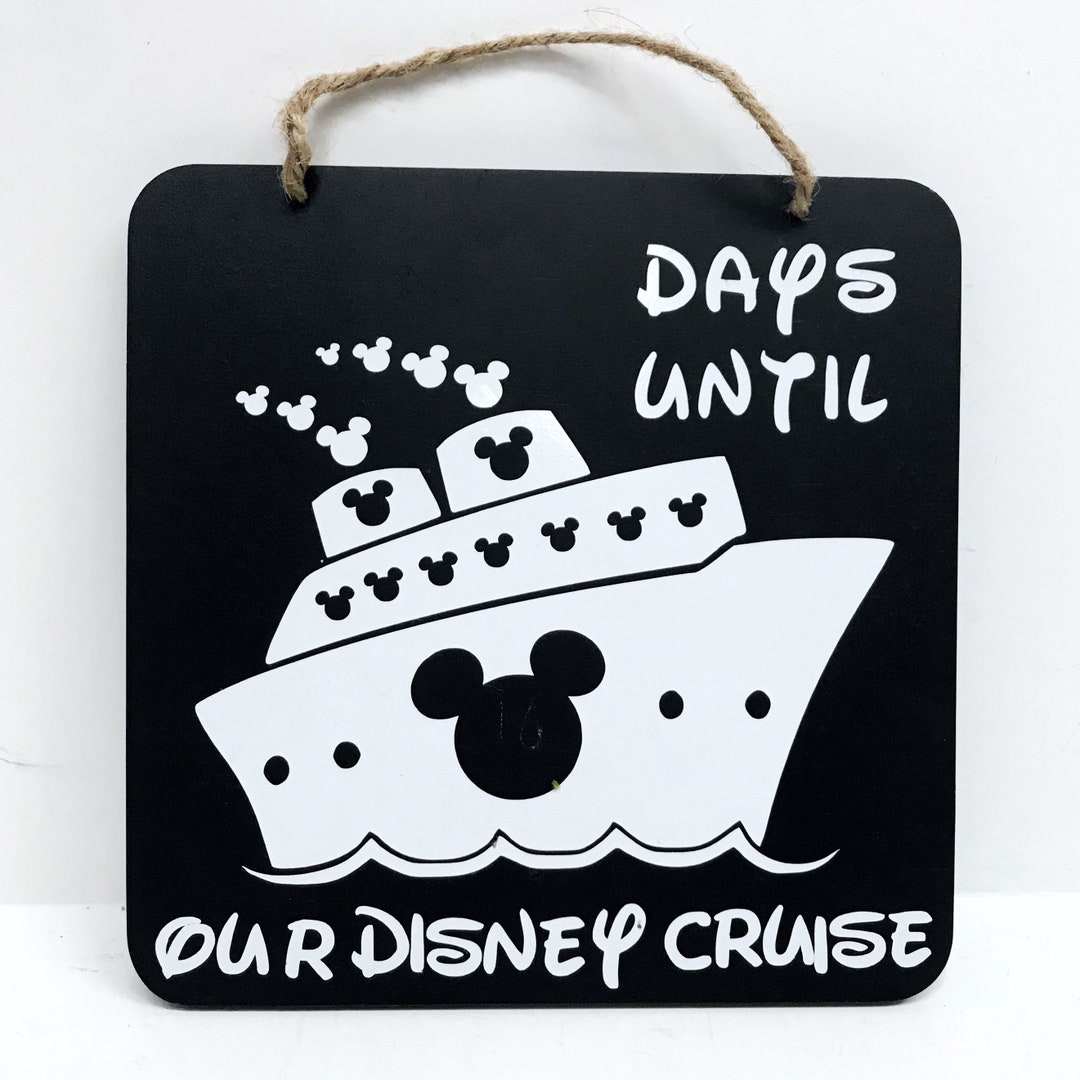 Disney Chalkboard Countdown Sign | Days Until Disney Cruise | Disney ...