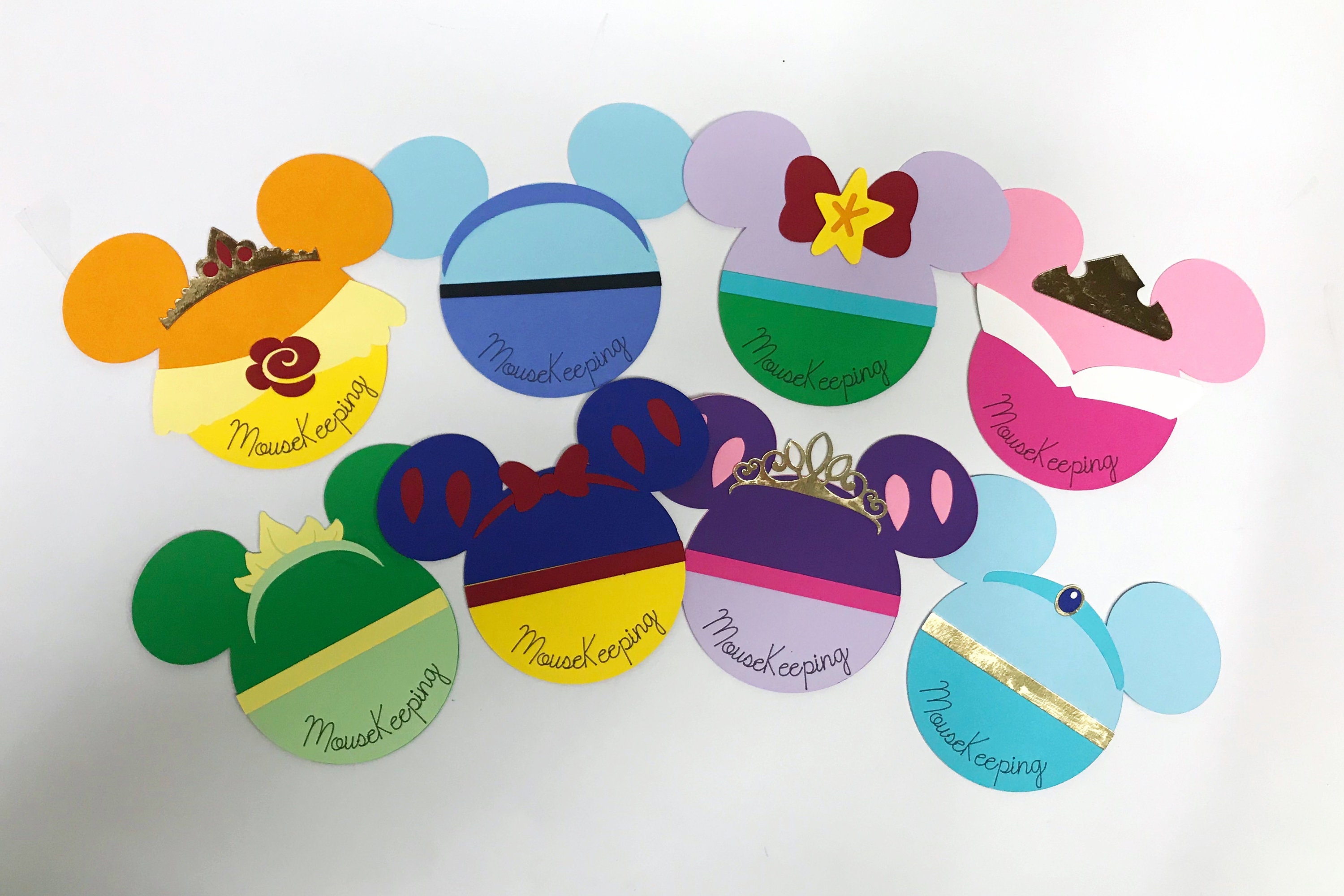 Mousekeeping Envelopes Disney Princess designs Money Tip | Etsy