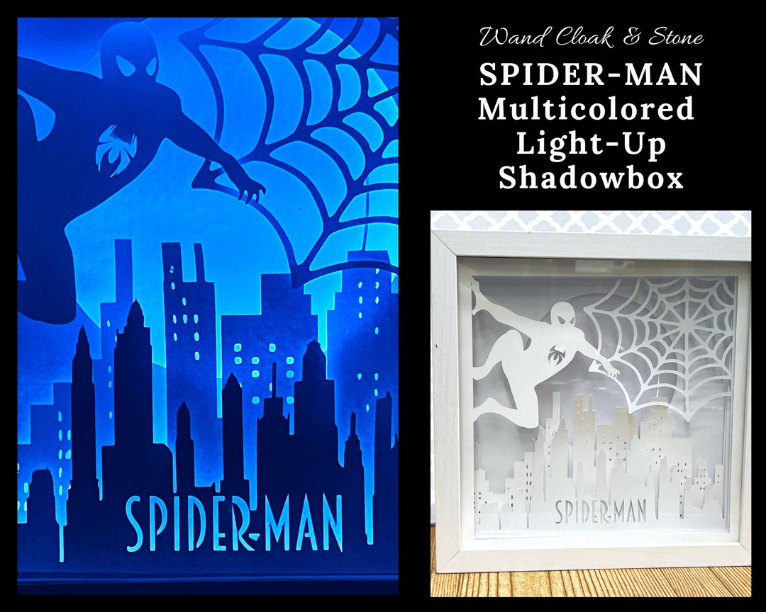 Lighted Shadowbox Nightlight Light Box Shadow Box Layered Paper Art ...