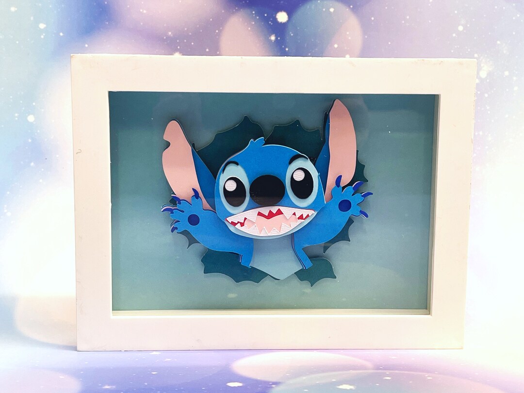 Stitch 3D Shadowbox | Layered Paper Art |lilo and Stitch | Experiment ...