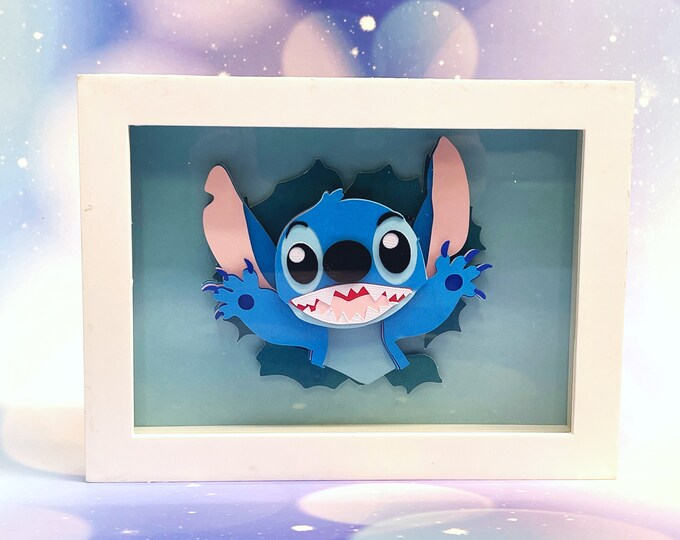 Stitch 3D Shadowbox | Layered Paper Art |lilo and Stitch | Experiment ...