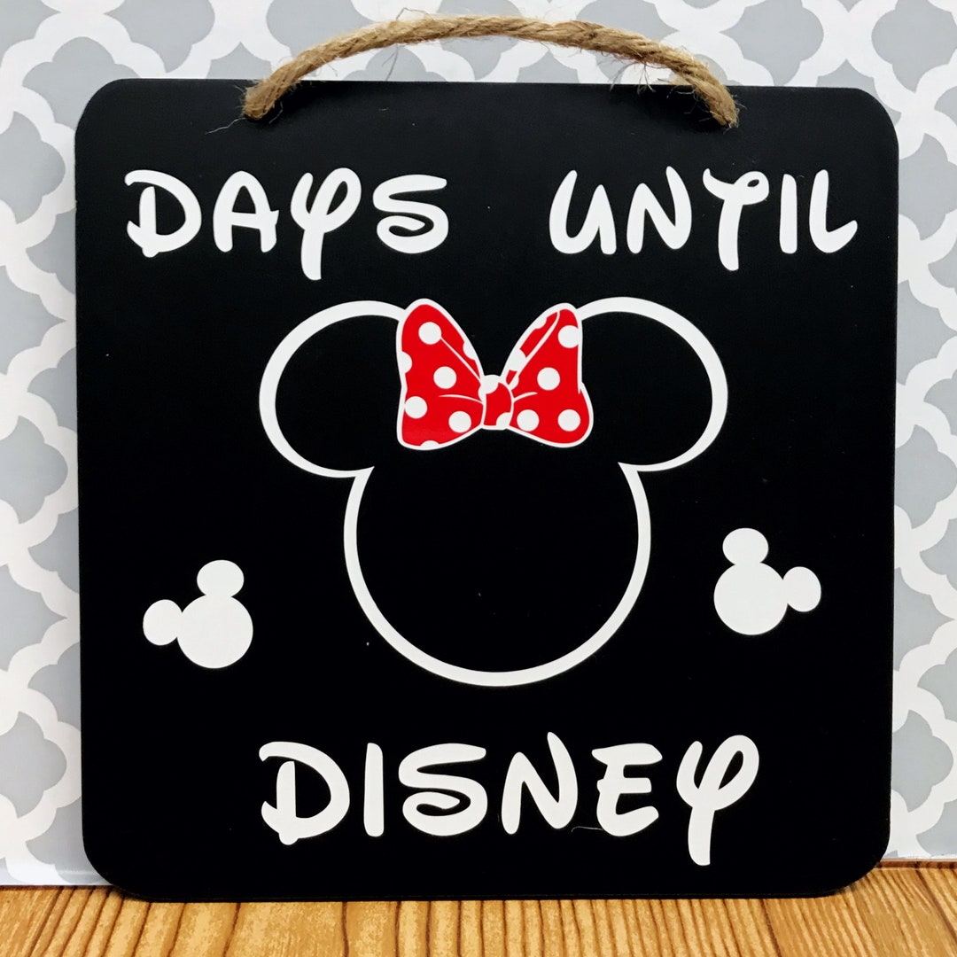 Disney Chalkboard Countdown Sign | Days Until Disney | Disney Decor ...
