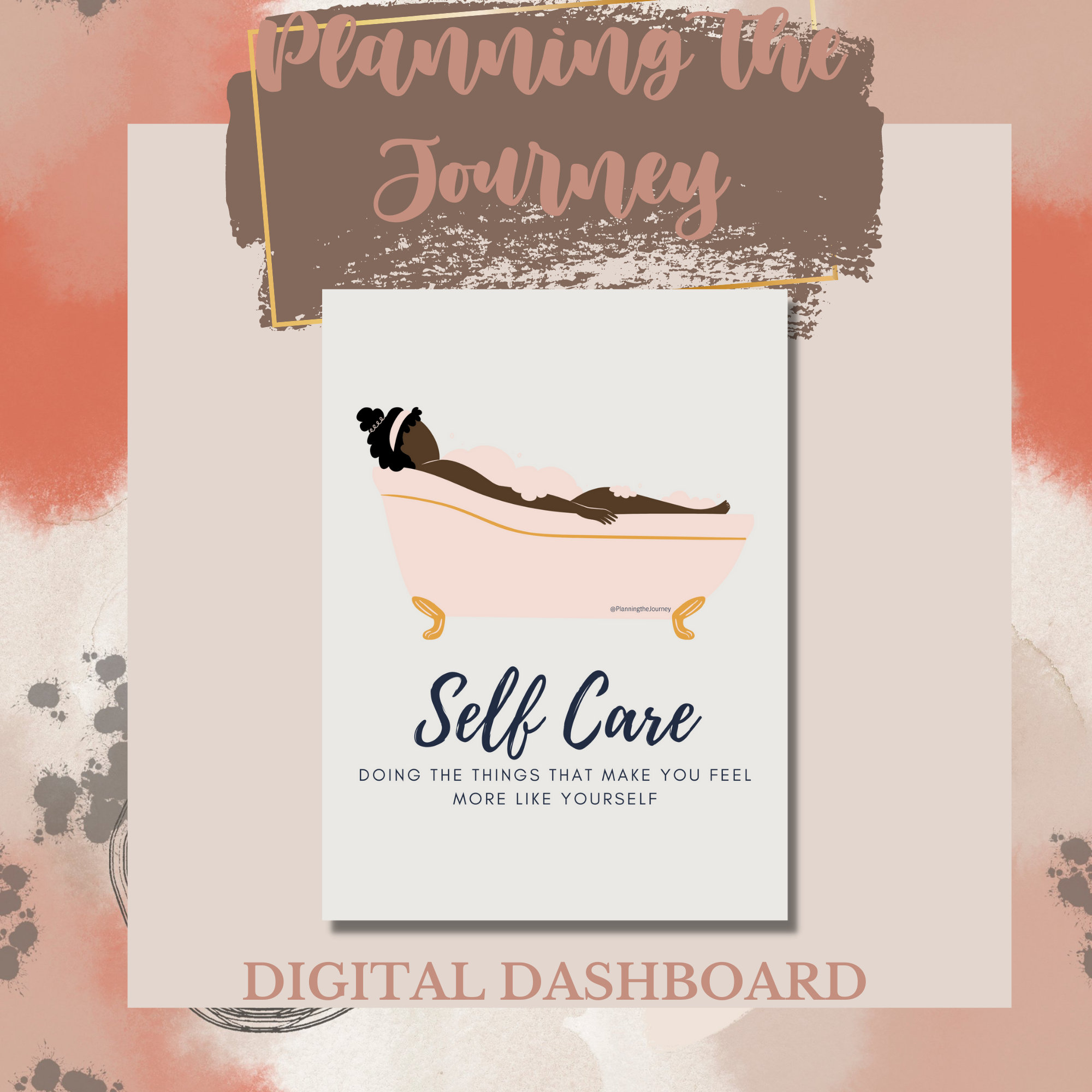 Self Care Printable Dashboard - Etsy