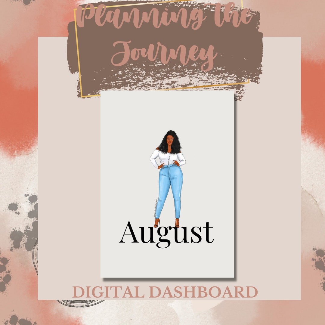 August Printable Planner Dashboard - Etsy