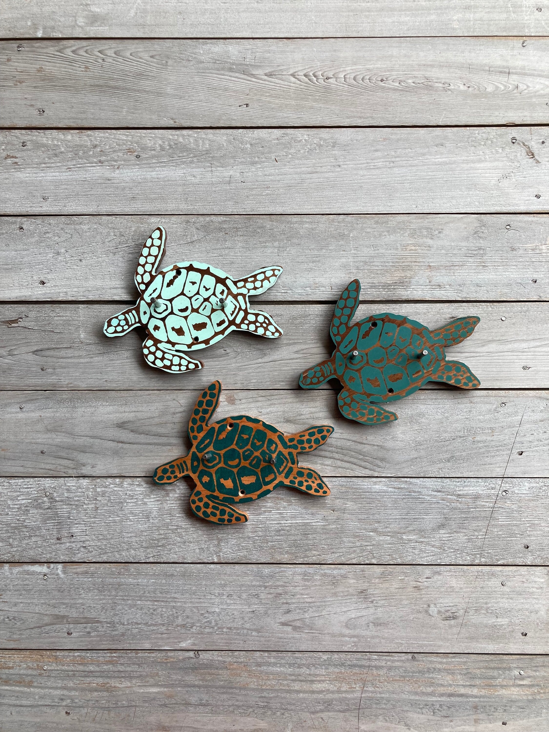 Sea Turtle Hook, Wood Hook, Key Hook, Kids Room Decor, Sea Turtle Gift ...