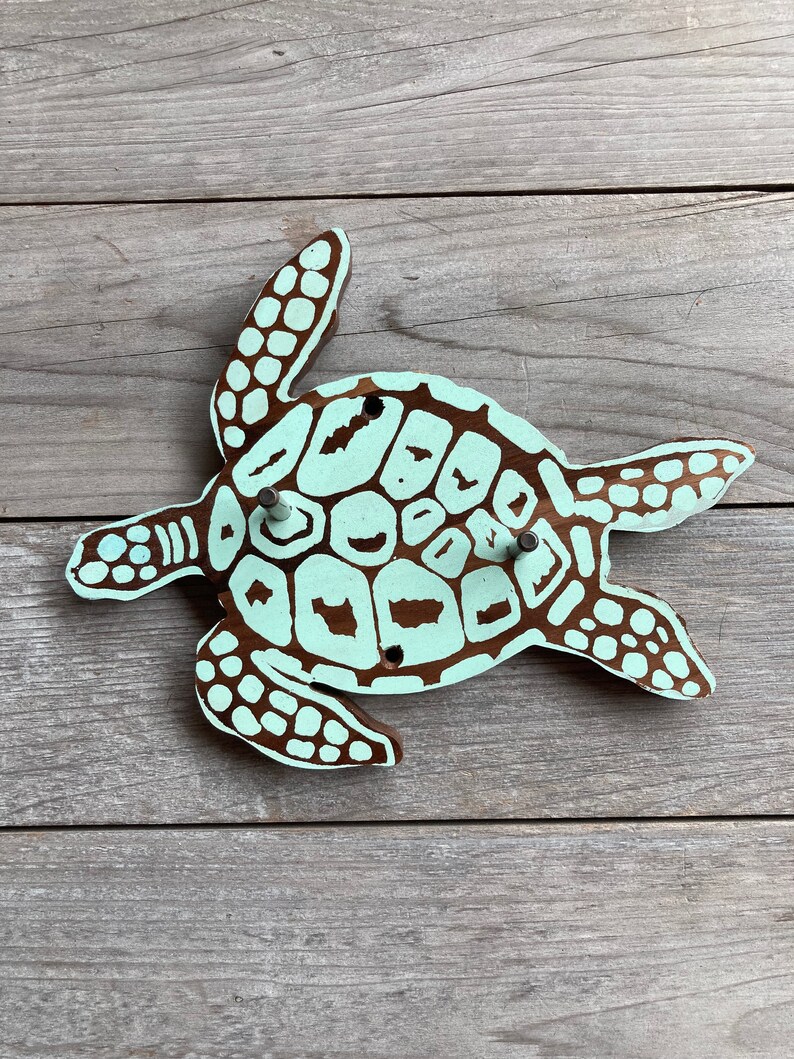 Sea Turtle Hook, Wood Hook, Key Hook, Kids Room Decor, Sea Turtle Gift ...