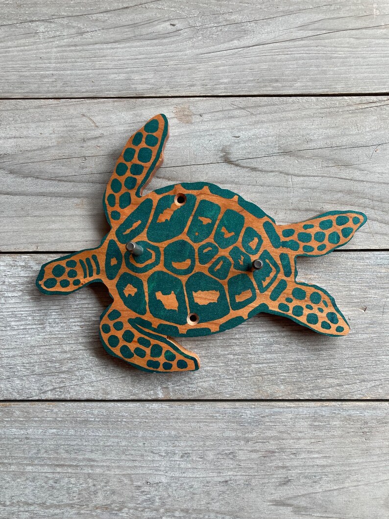 Sea Turtle Hook, Wood Hook, Key Hook, Kids Room Decor, Sea Turtle Gift ...