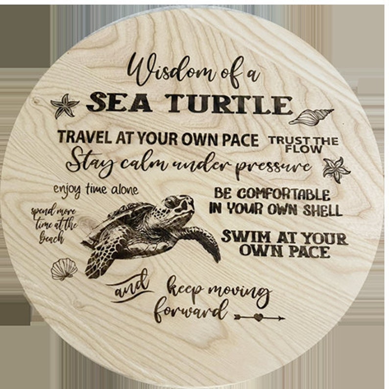 Turtle Wisdom SVG Files for Laser Engraving (digital Download) - Etsy