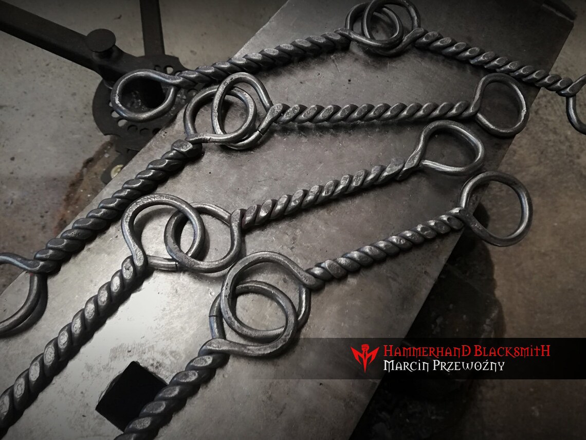 Hand Forged Chain, Medieval, Chain, Iron Chain, Plant Hanger, Lamp ...