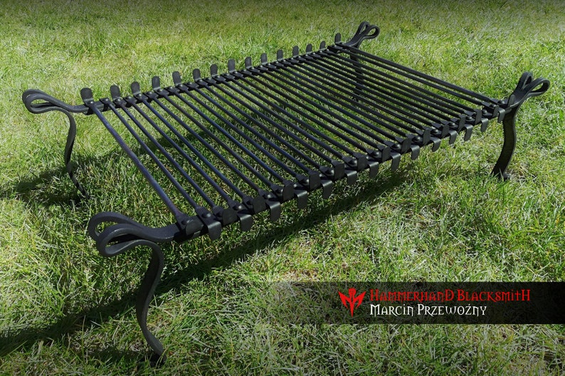 Forged Grate, Barbecue Accessories, Steel Blacksmith Grate. - Etsy