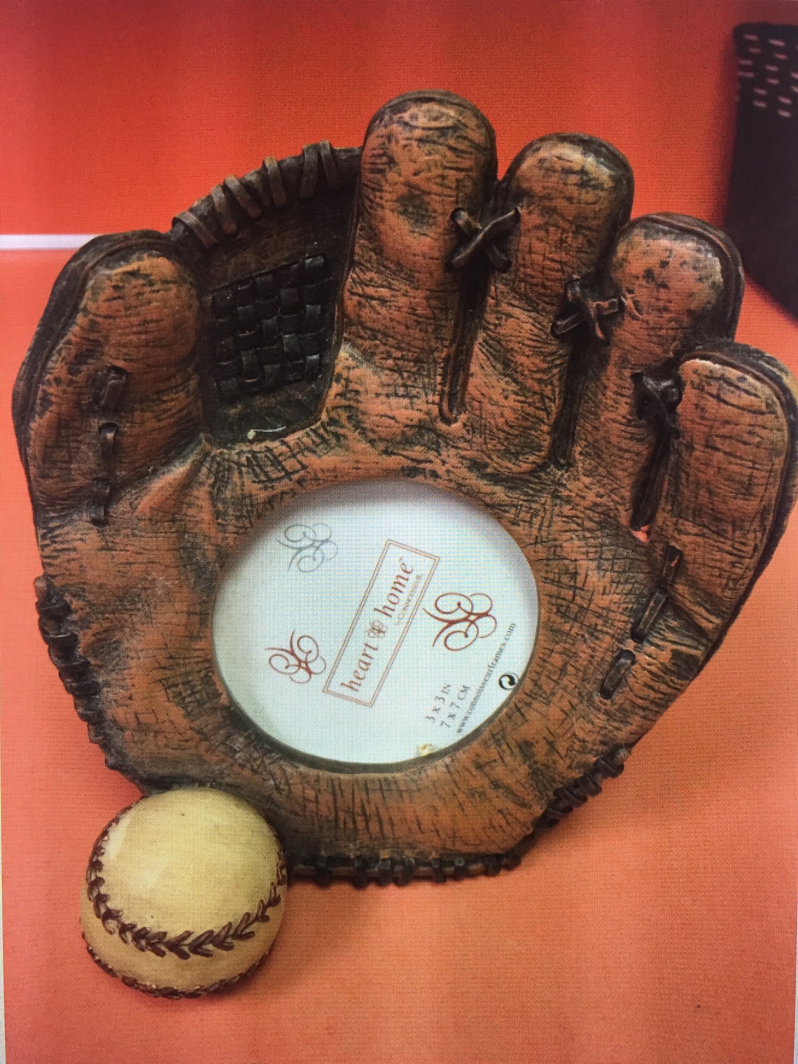 Vintage Sports Baseball Glove Photo Frame 3X3 Inch Picture Opening - Etsy