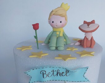 The Little Prince Cake Topper Little Prince and Fox Cake Topper El ...