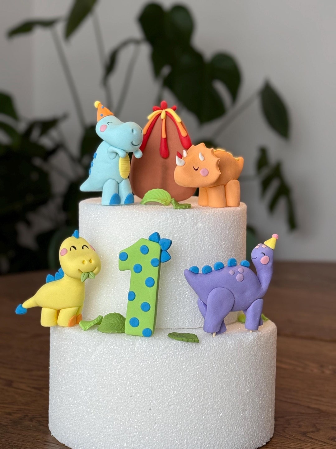 Dinosaur Cake Topper - Dinosaur Party - Dino Cake Topper - Edible ...