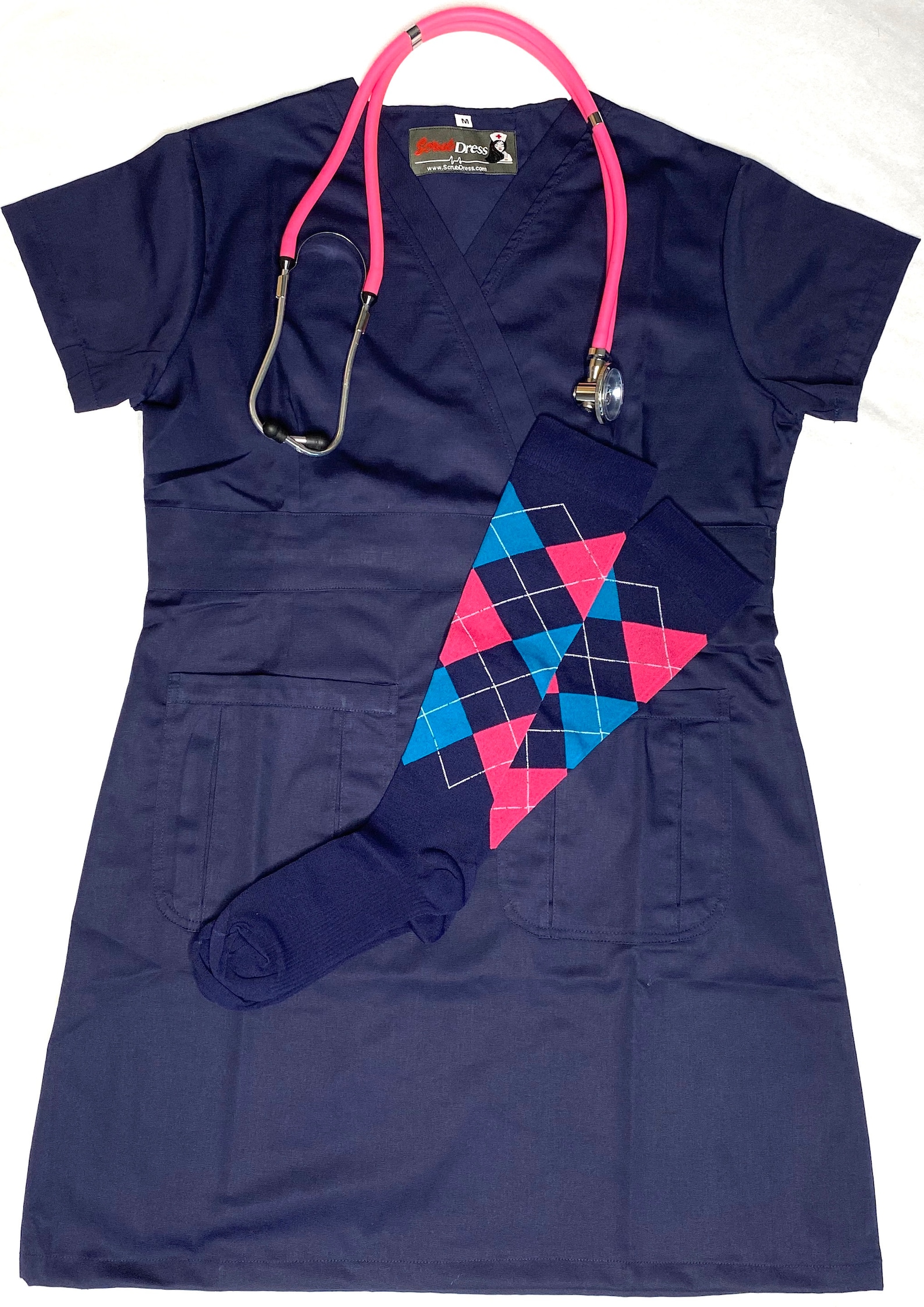 Scrub Dress Nurse Uniform - Etsy