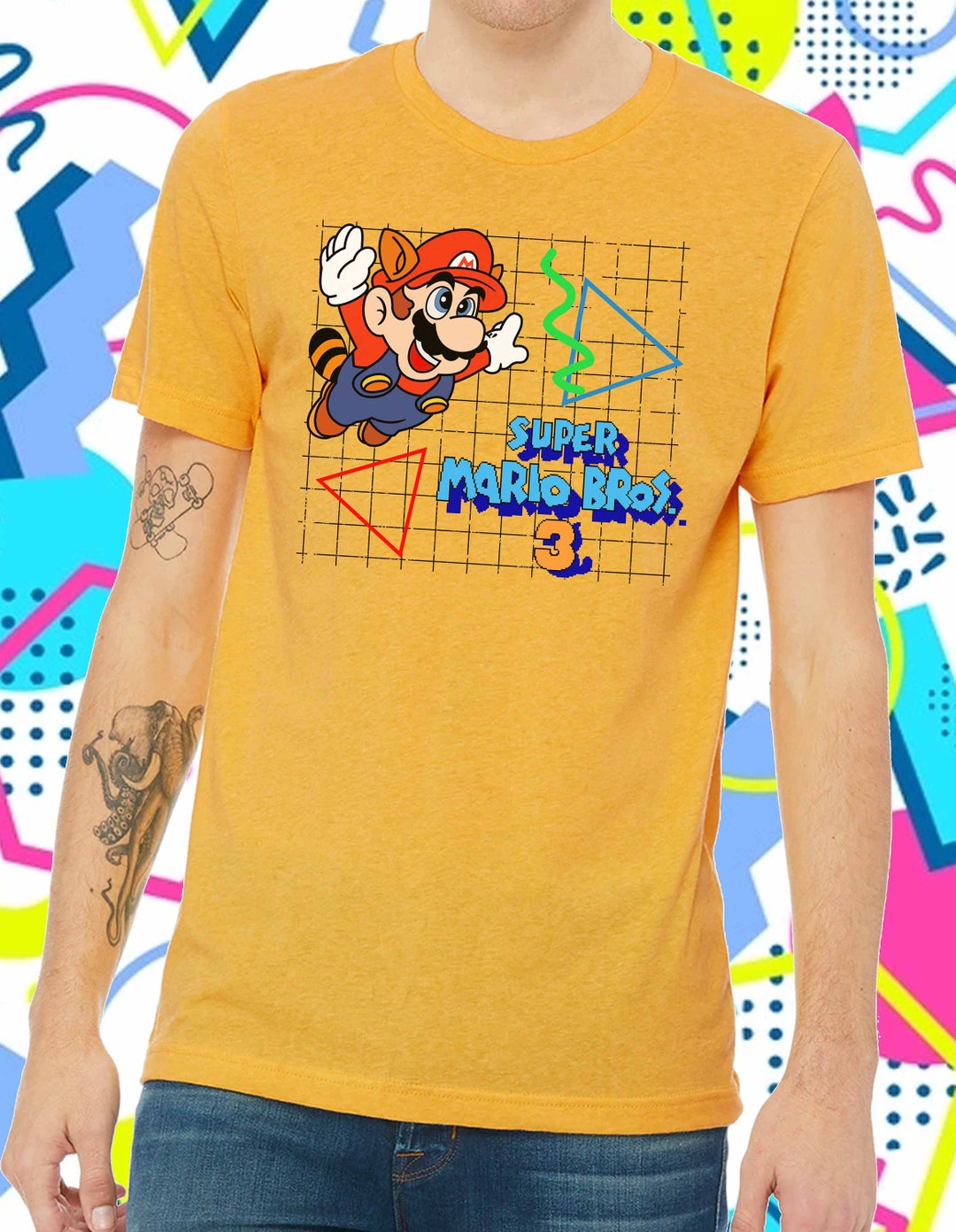 Super Mario Bros 3 Retro Shirt - Etsy