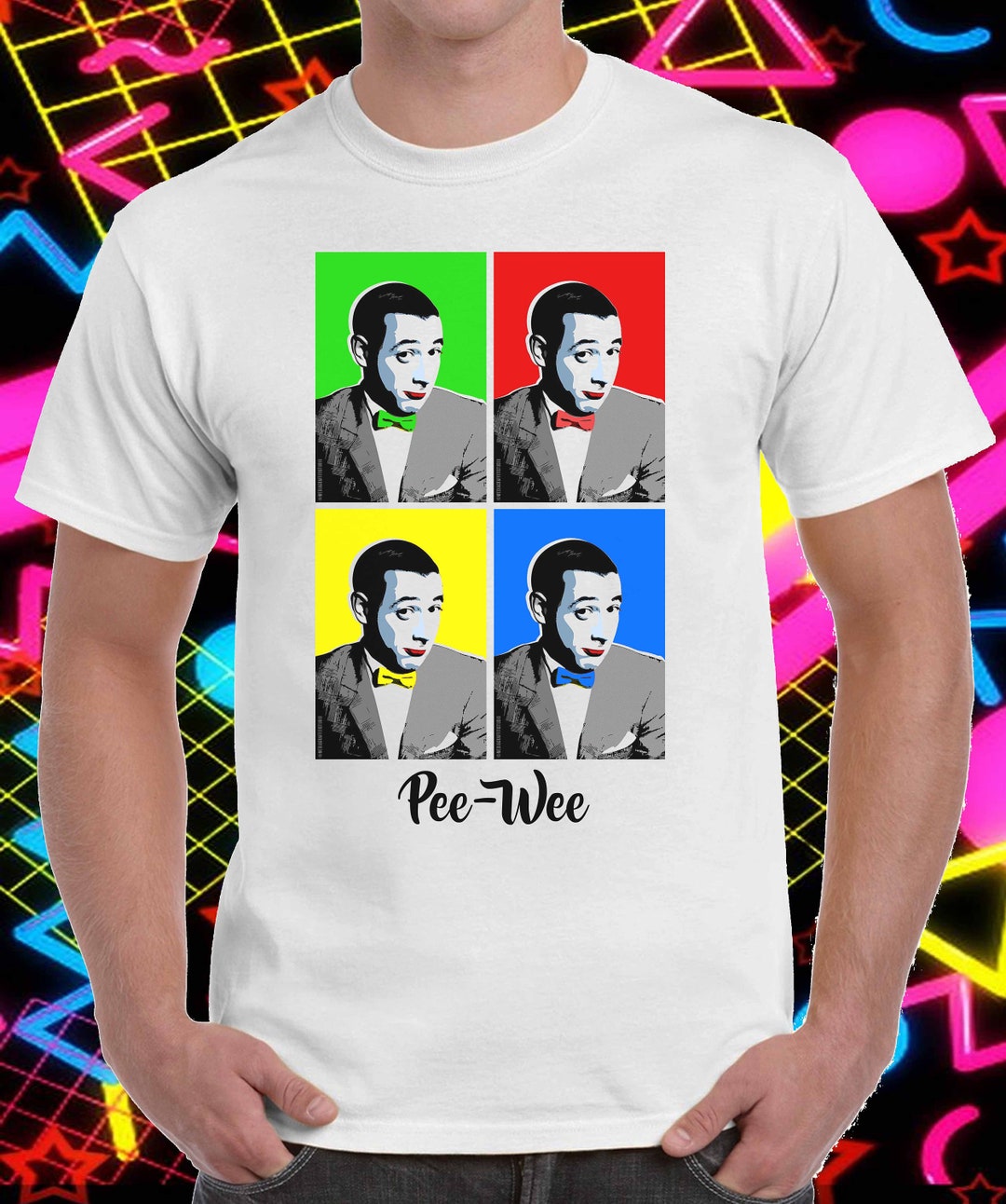 Pee-wee Herman Shirt Funny Pop Art - Etsy