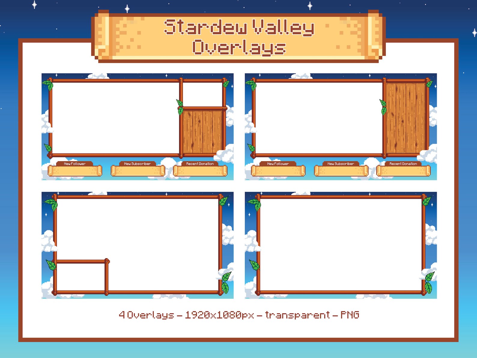 Animated Stardew Valley Twitch Screens and Overlays - Etsy Australia
